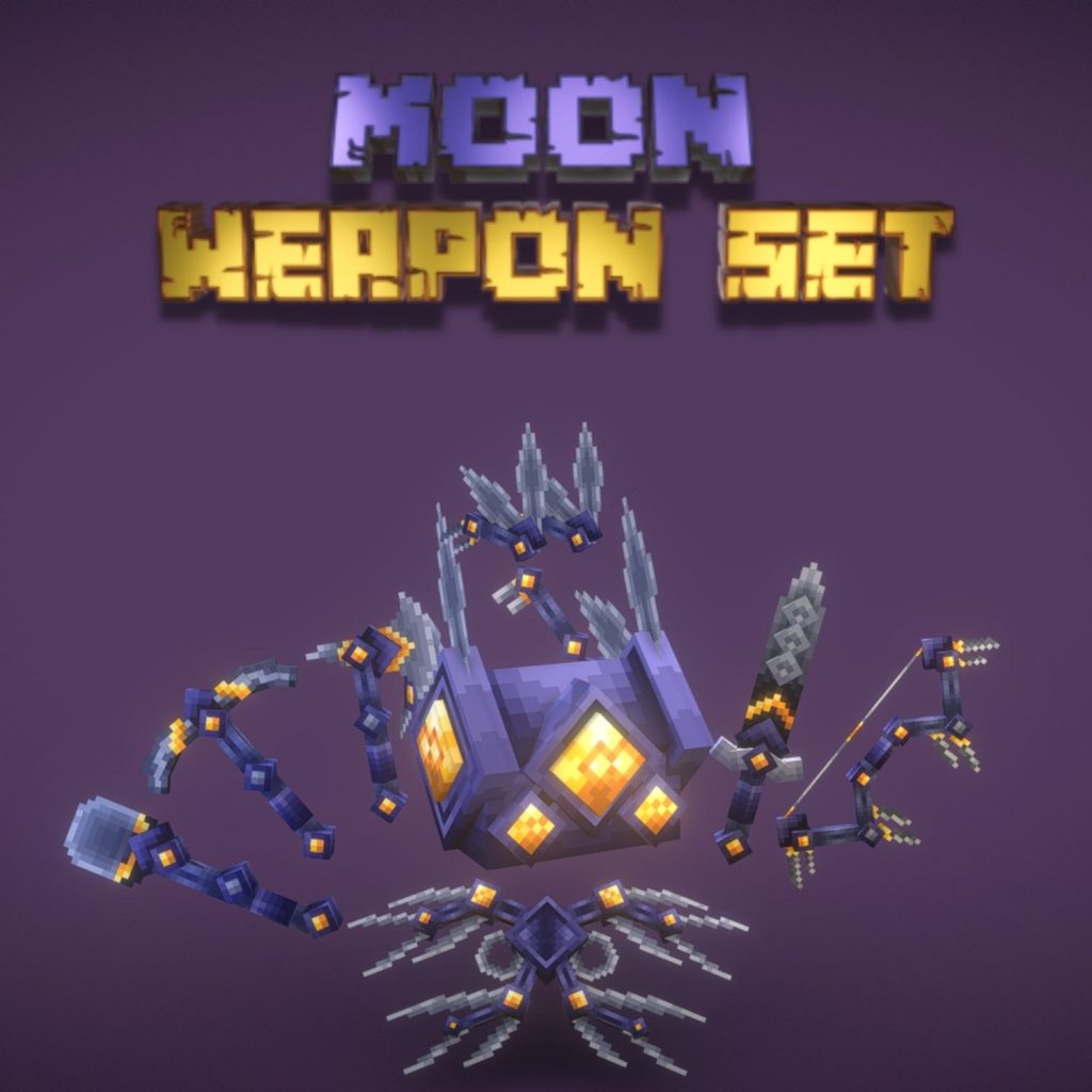 Moon Weapon & Tools Set - EliteCreatures - 3D Model Shop