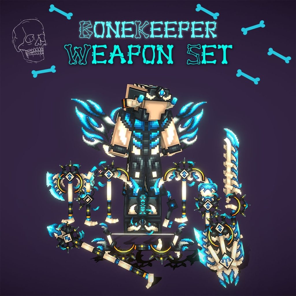 Bone Keeper Animated Weapon Set - EliteCreatures