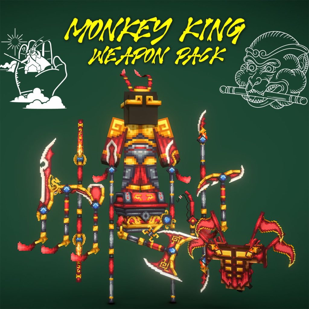 Minecraft Models - Games Weapon Sets- Server Resources -Elite Creatures