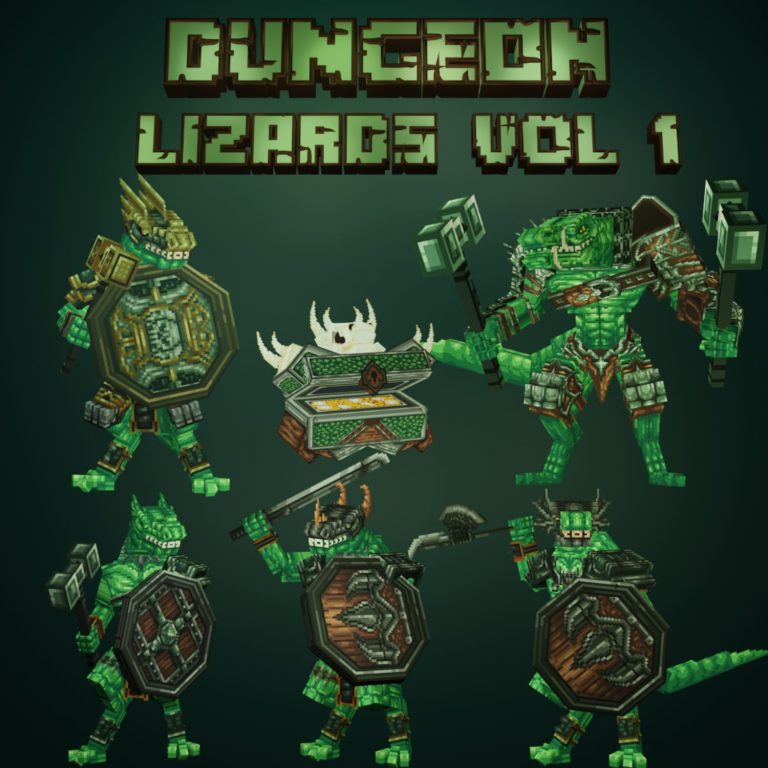 Dungeon Lizard - EliteCreatures - 3D Model Shop
